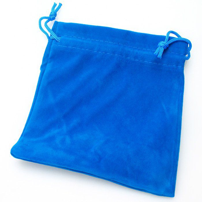 Middle-size Velvet Cube-bag - Blue | CubeNation