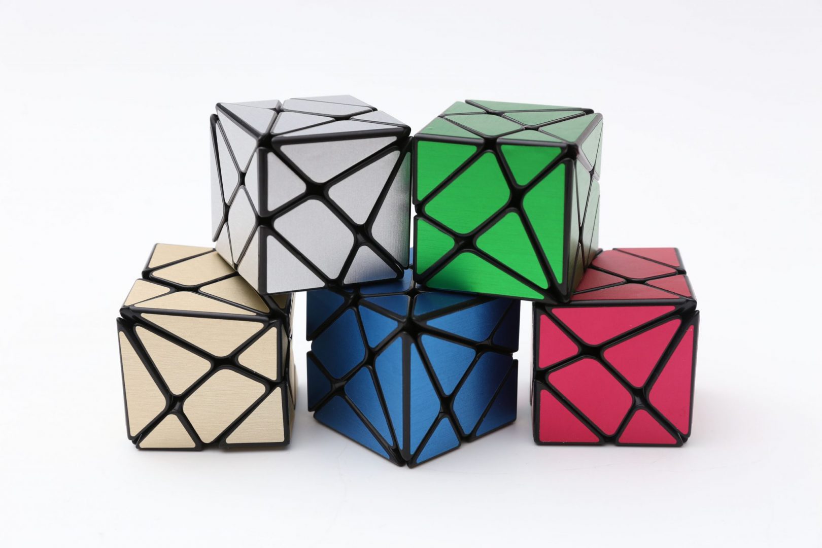 Z-Cube Axis Cube with Wire Drawing - green | CubeNation