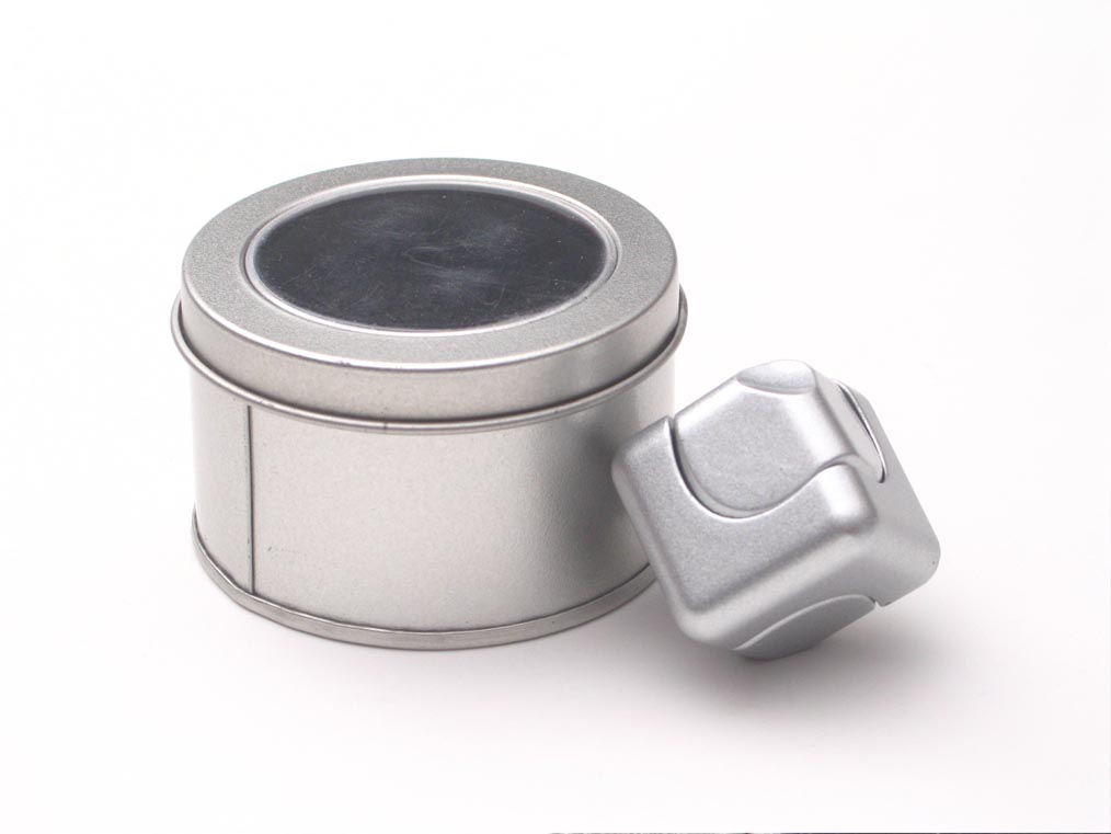 Metallic Fidget Spinner Cube - silver | CubeNation